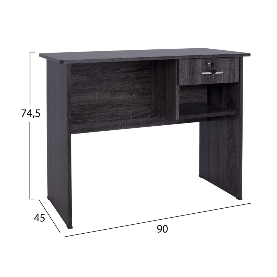 CAVALLETTO ΓΡΑΦΕΙΟ CEMENT ΜΑΥΡΟ 140x75x74 28-0139 - ΤΣΙΧΟΥΡΙΔΟΥ ΕΠΙΠΛΑ