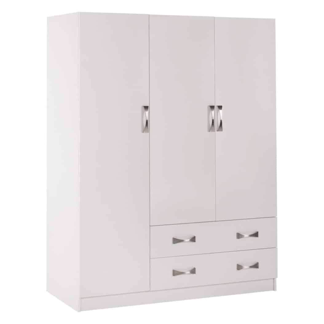 ΝΤΟΥΛΑΠΑ 3ΦΥΛΛΗ CARLY HM384.05 ΜΕ ΔΥΟ ΣΥΡΤΑΡΙΑ ΛΕΥΚΗ 150X55Χ180Υεκ ...