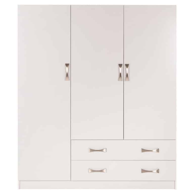 ΝΤΟΥΛΑΠΑ 3ΦΥΛΛΗ CARLY HM384.05 ΜΕ ΔΥΟ ΣΥΡΤΑΡΙΑ ΛΕΥΚΗ 150X55Χ180Υεκ ...